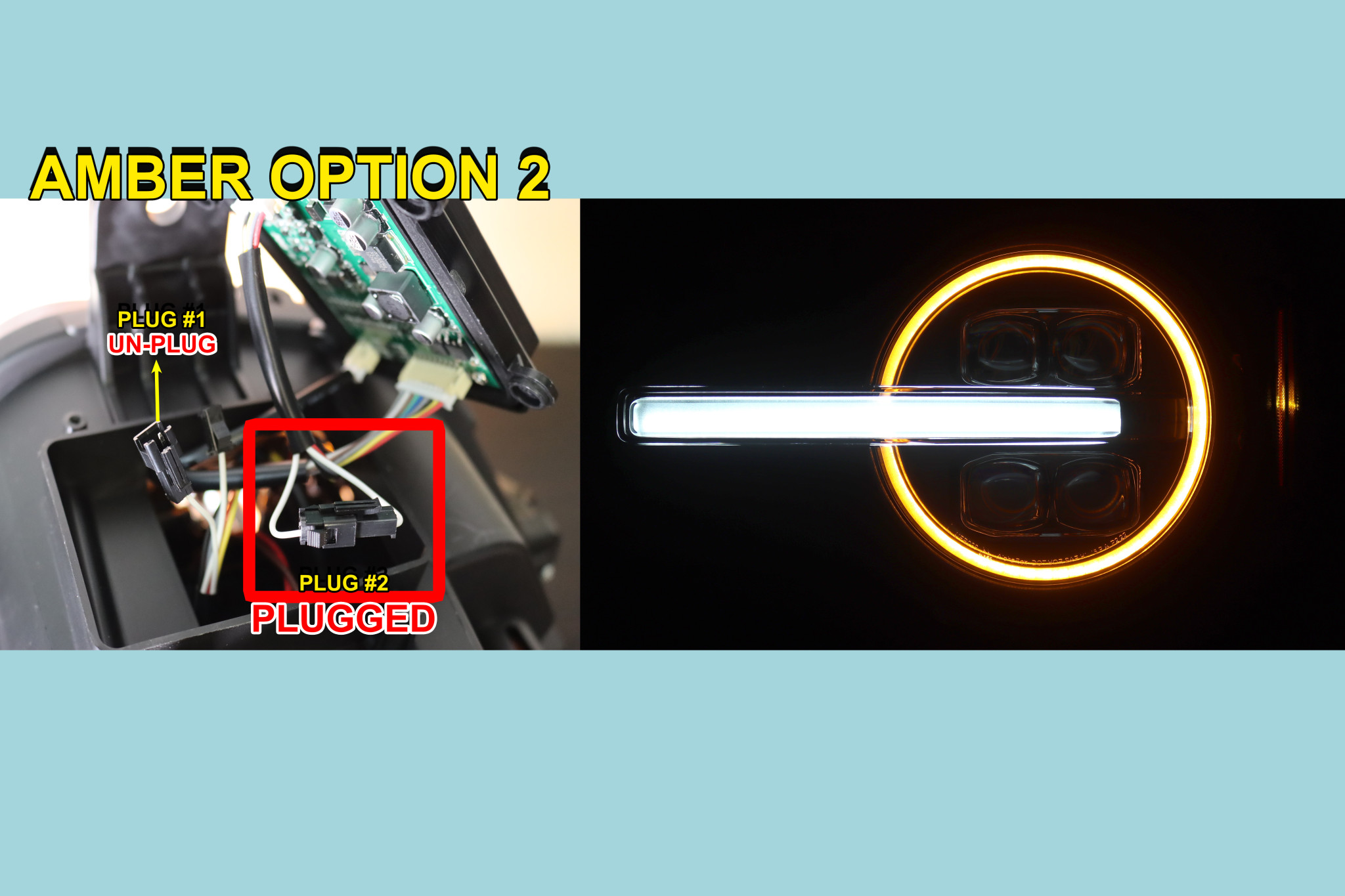 How to Switch to Amber Daytime Running Light (DRL) for AlphaRex 21-24 ...