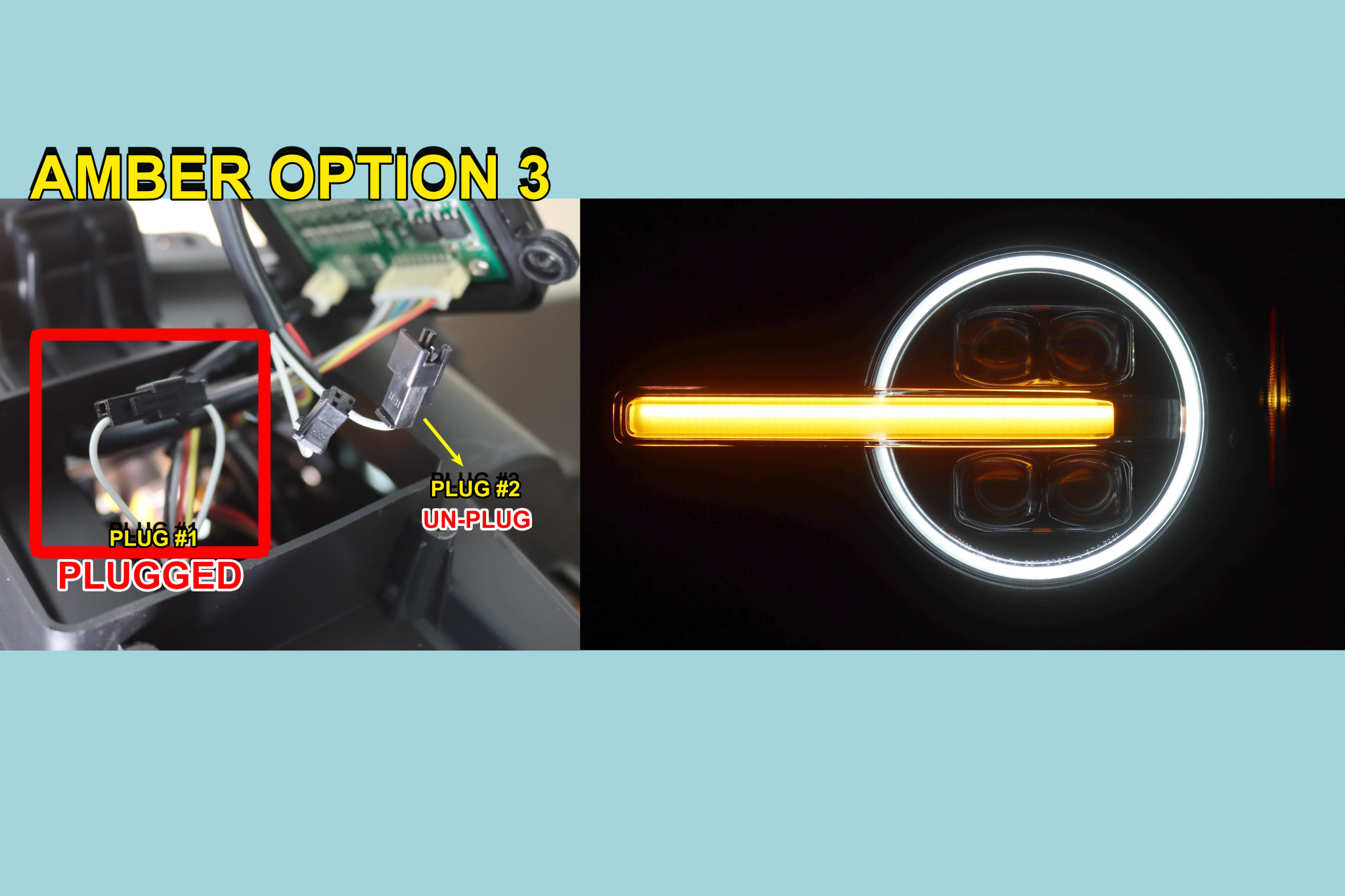 How to Switch to Amber Daytime Running Light (DRL) for AlphaRex 21-24 ...